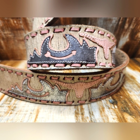 Accessories | Enmon Western Belt Cowgirl Collection Leather Distressed ...